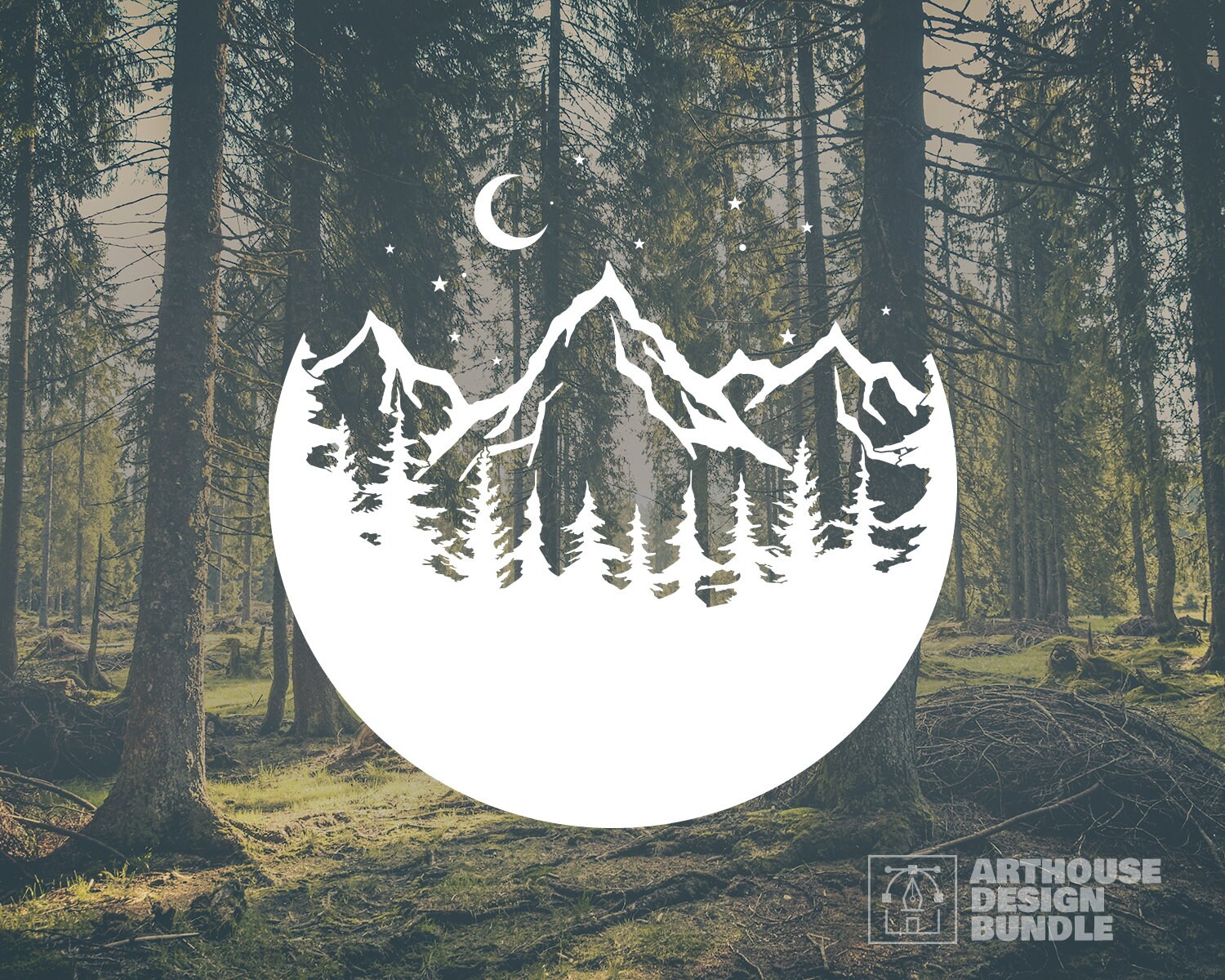 Mountain and Forest, Mountain Svg, Forest Svg, Camping Svg, Outdoor ...