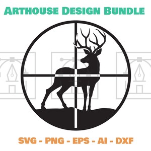 Deer Scope SVG, Deer Svg, Deer Clipart, Hunting Svg, Hunting Clipart ...
