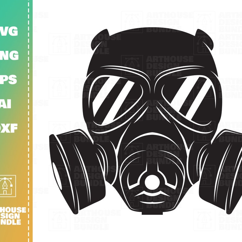 Gas Mask Svg - Etsy
