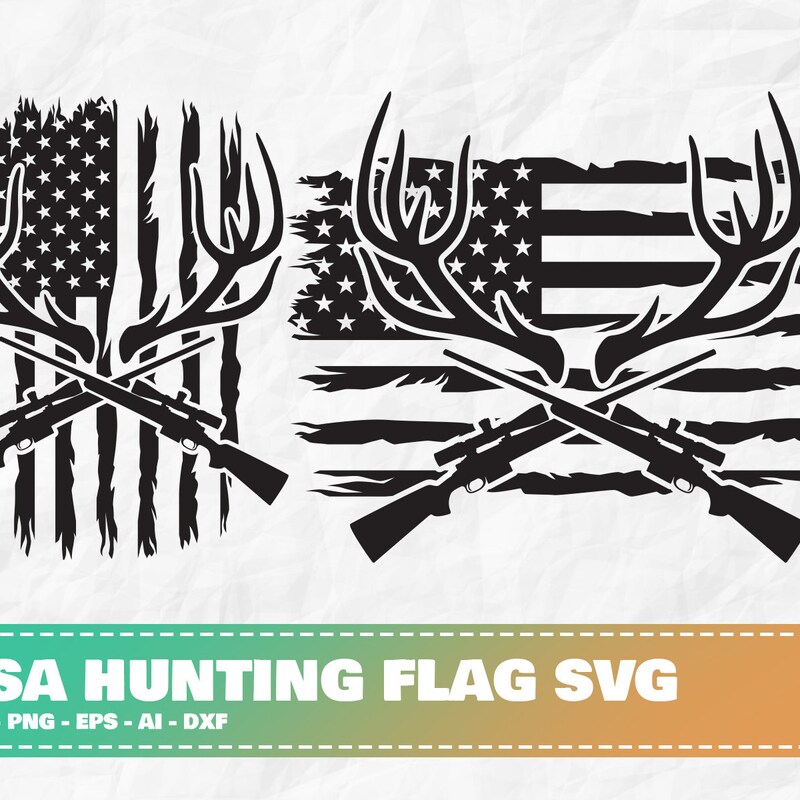 Hunting Flag Svg - Etsy