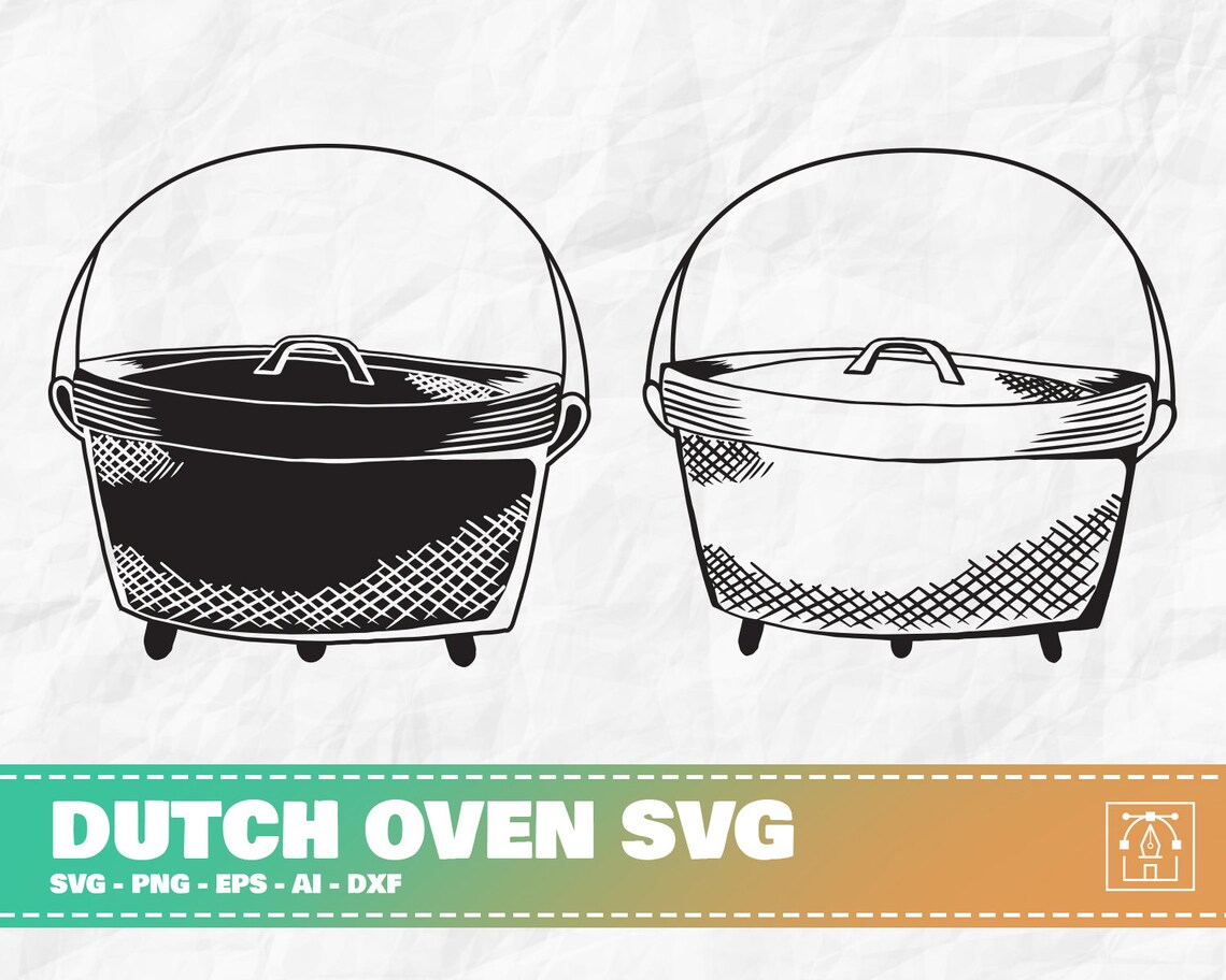 Dutch Oven SVG, Dutch Oven Clipart, Dutch Oven Silhouette, Kochtopf svg ...