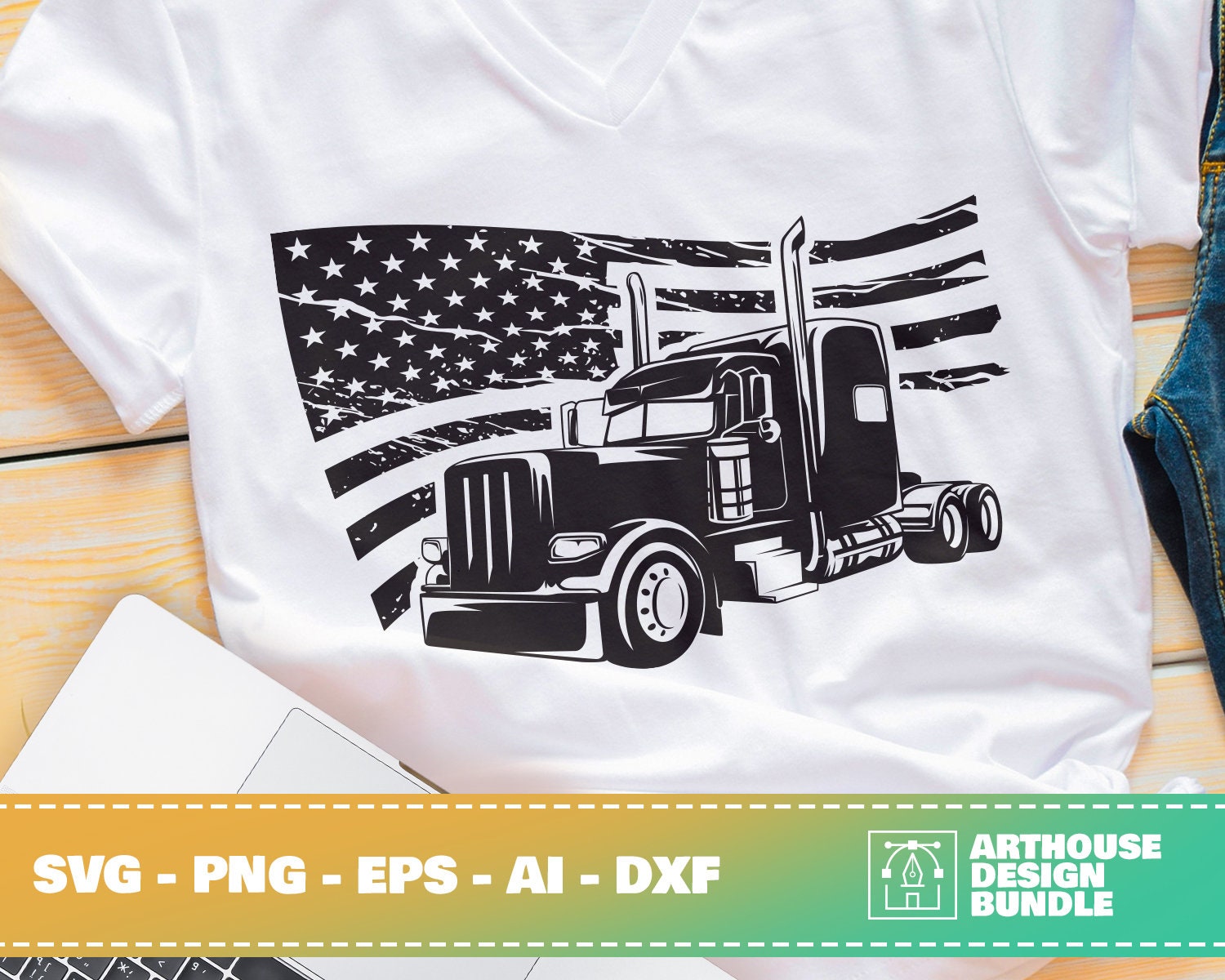 Semi Truck SVG Semi-trailer Truck Svg Trucker Svg Truck | Etsy