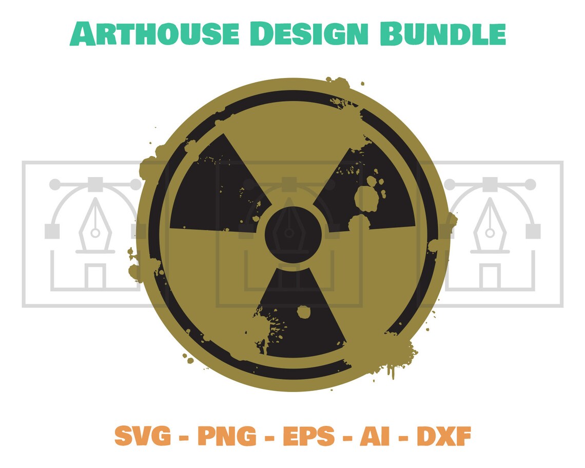 Nuclear Symbol SVG Nuclear Logo Svg Radioactive Logo - Etsy