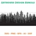 Forest SVG Bundle 4, Layered Forest Svg, Layered Tree Svg, Forest ...