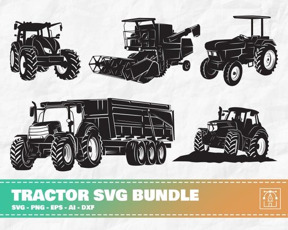Tractor SVG Bundle Farm Tractor Svg Tractor Clipart Svg | Etsy Australia