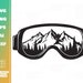 Snow Goggles Mountain, Mountain Svg, Mountain Clipart, Snow Sports ...