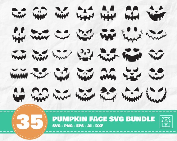 Halloween Face SVG Bundle Halloween svg Halloween Face svg - Etsy México