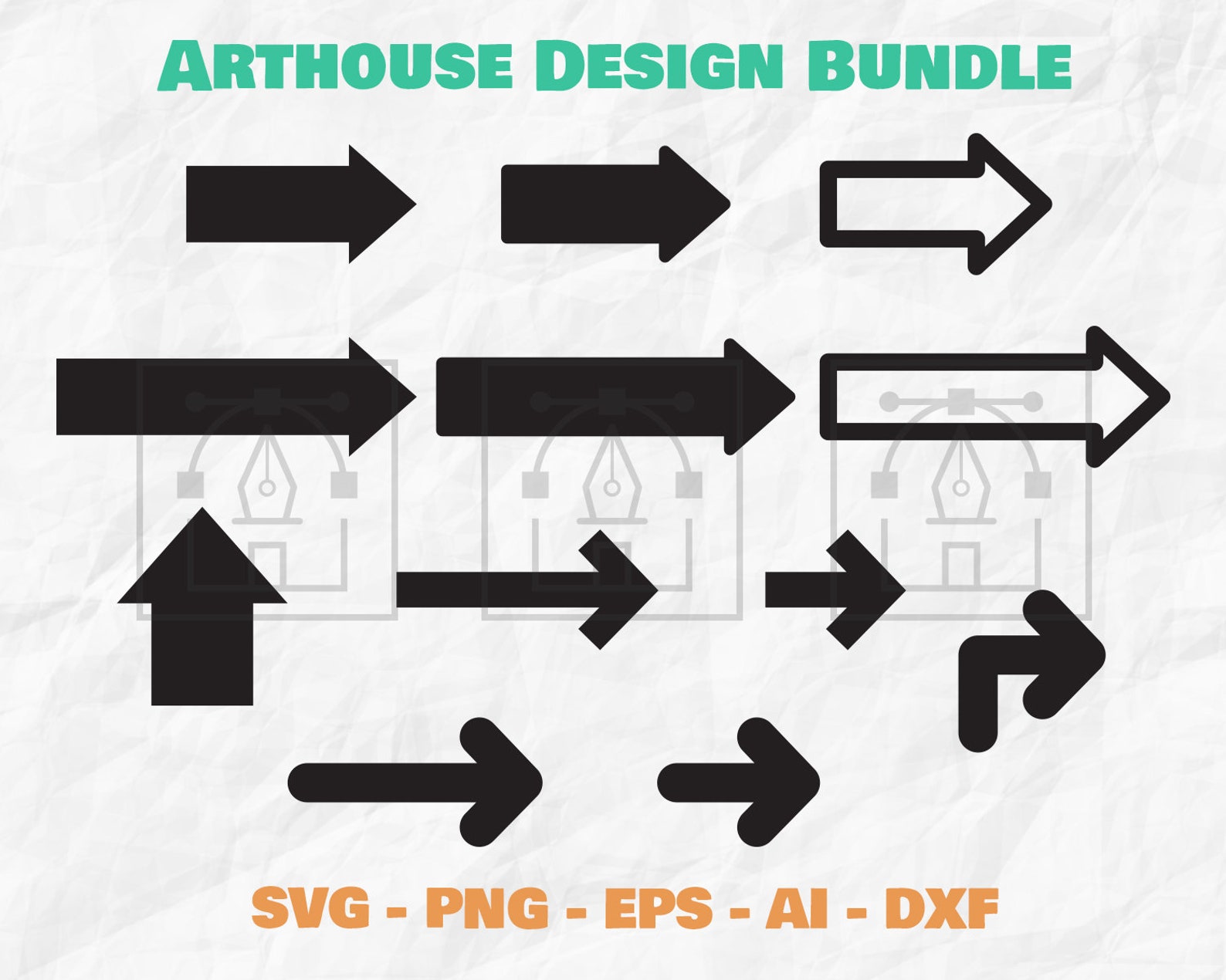 Arrow SVG Bundle 2, Basic Arrows Svg, Arrow Sign Svg, Arrow Shape Svg ...