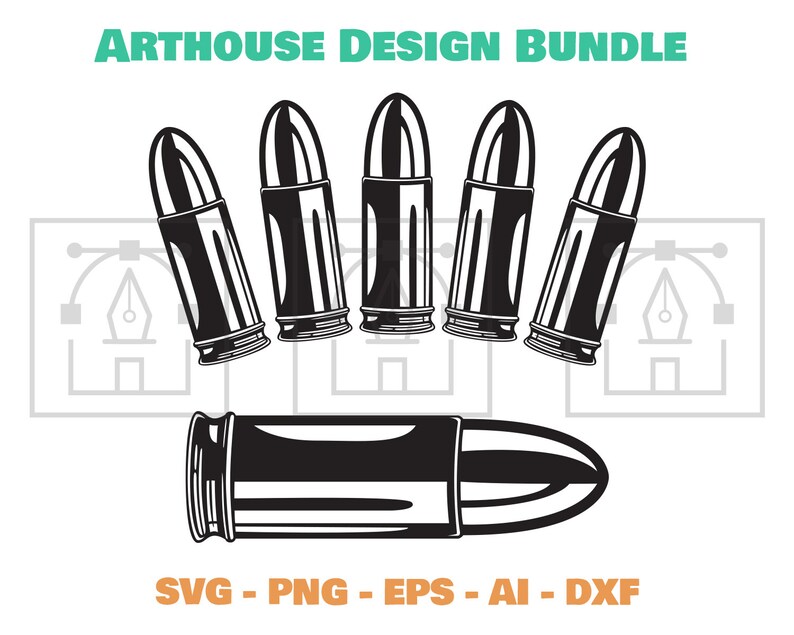 Bullet Clipart SVG, Bullet Cricut Svg, Bullet Vector Svg, Ammo Svg ...
