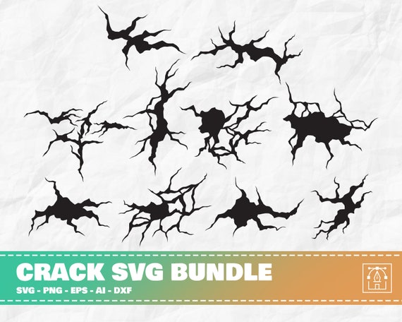 Crack SVG Bundle Crack Svg Crack Clipart Svg Crack Vector | Etsy