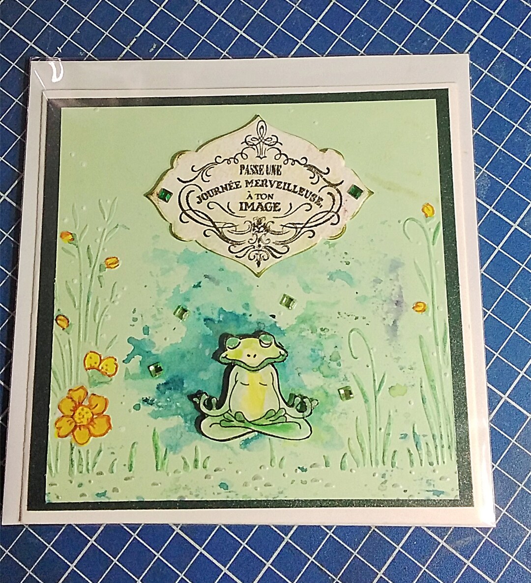Frog Scrapbooking Card "wonderful Day in Your Picture" - Etsy