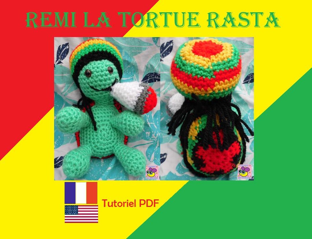 Remi the Rasta Turtle - Etsy