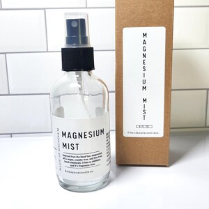Magnesium Mist | 100% Pure & Natural | 4 Oz Glass Bottle | Cramps | PMS ...
