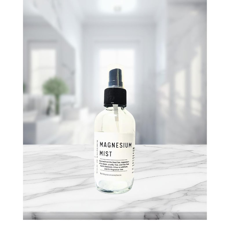 Magnesium Mist | 100% Pure & Natural | 4 Oz Glass Bottle | Cramps | PMS ...