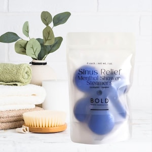 Sinus Relief | Menthol Shower Steamers | Aromatherapy Spa Gift | Self ...