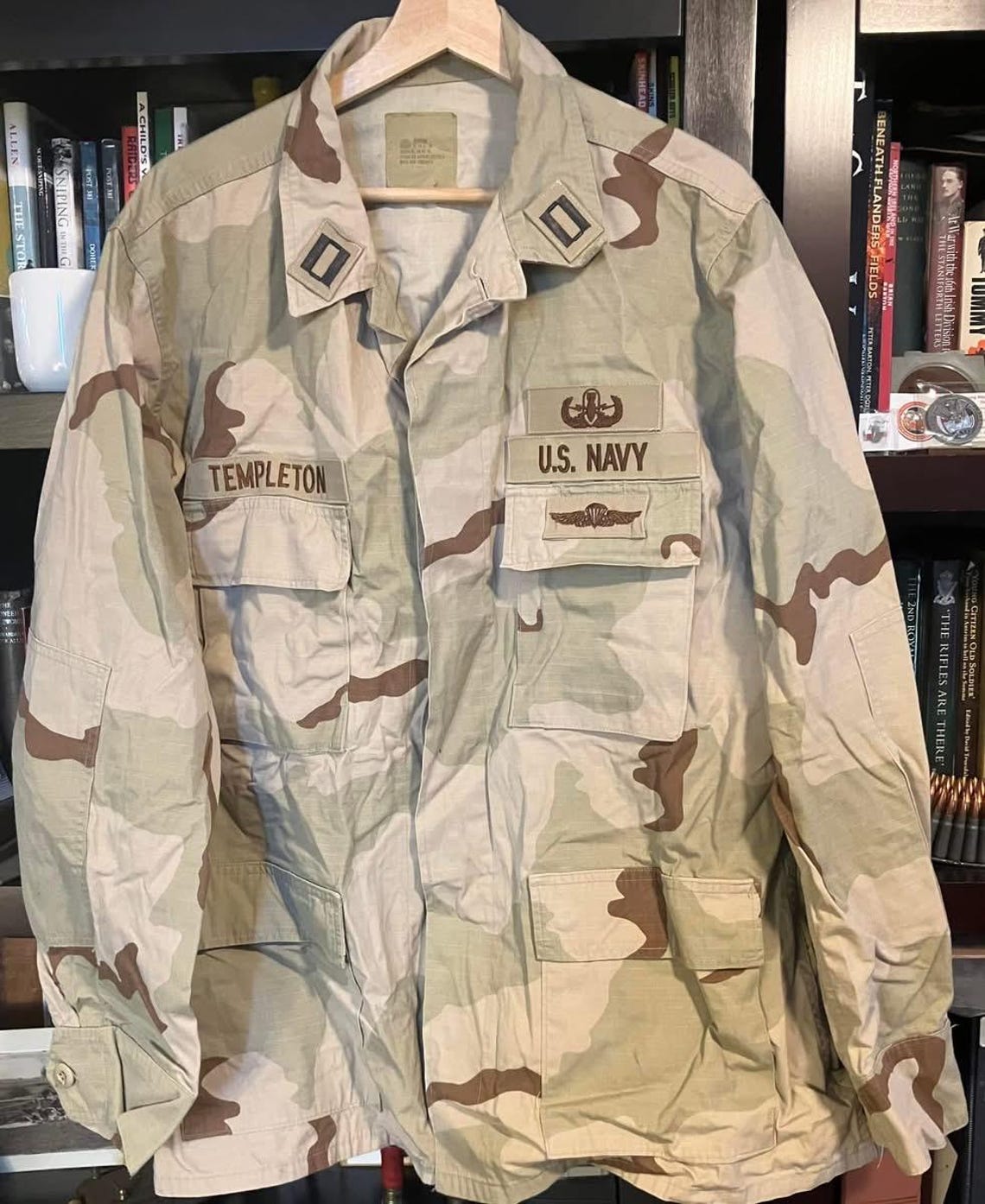 USN Navy Badged DCU Coat Desert Camouflage Vintage 1999 - Etsy