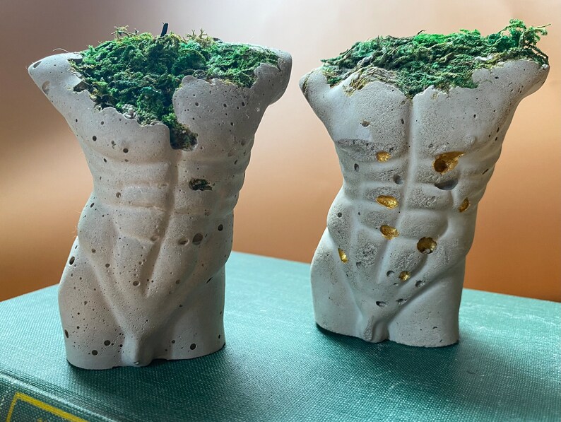Male Torso Sculpture Concrete Homeware Classic Figurineunusual Gift for ...