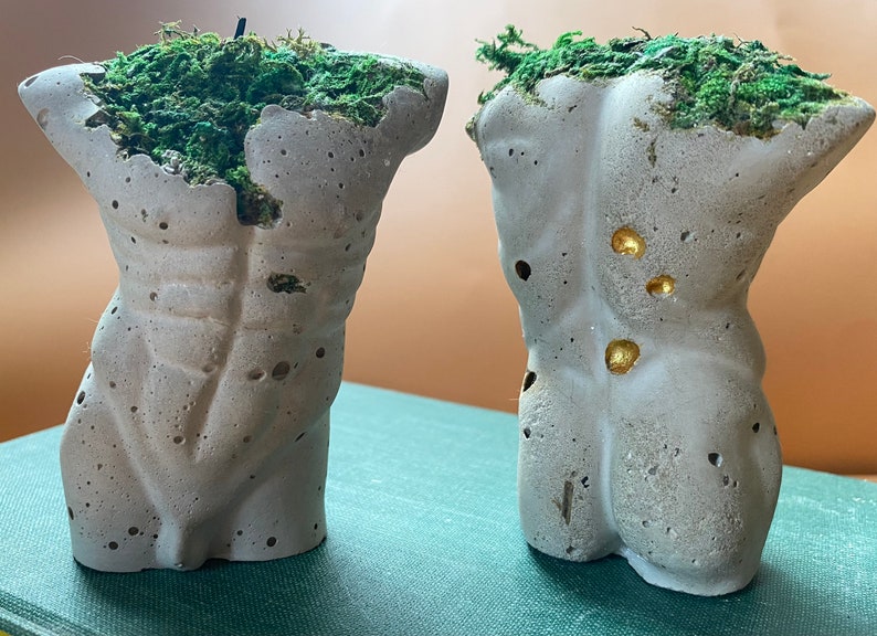 Male Torso Sculpture Concrete Homeware Classic Figurineunusual Gift for ...