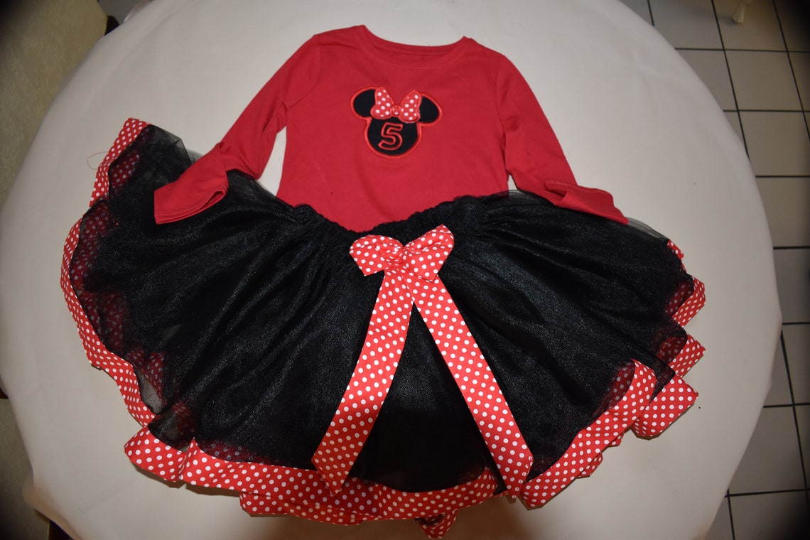 Girl's Disney Minnie Mouse Clothing Set Minnie Mouse Five - Etsy