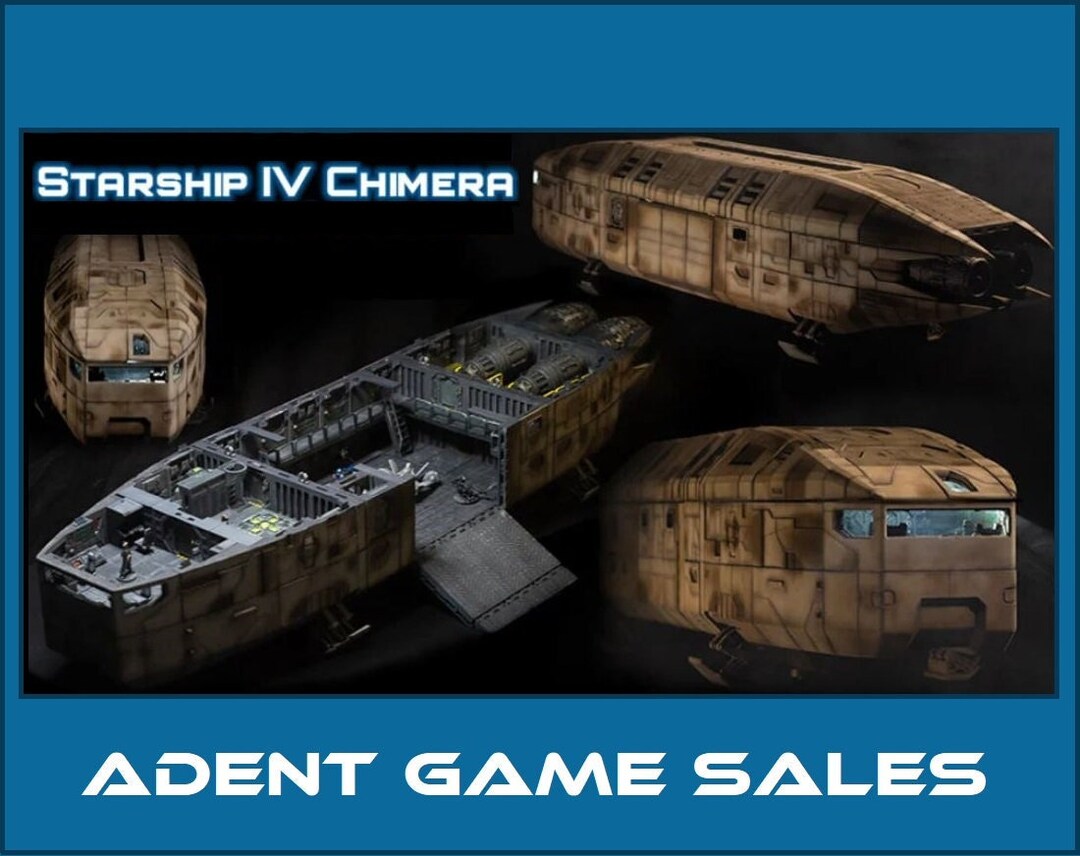Starship Chimera - CUSTOM - FREE SHIPPING - Printed, Trimmed, and ...