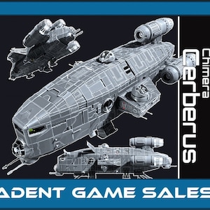 Starship Chimera Cerberus - CUSTOM - FREE SHIPPING - Printed, Trimmed ...