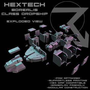 Borealis Class Dropship - HEXTECH Series - Custom - FREE SHIPPING ...