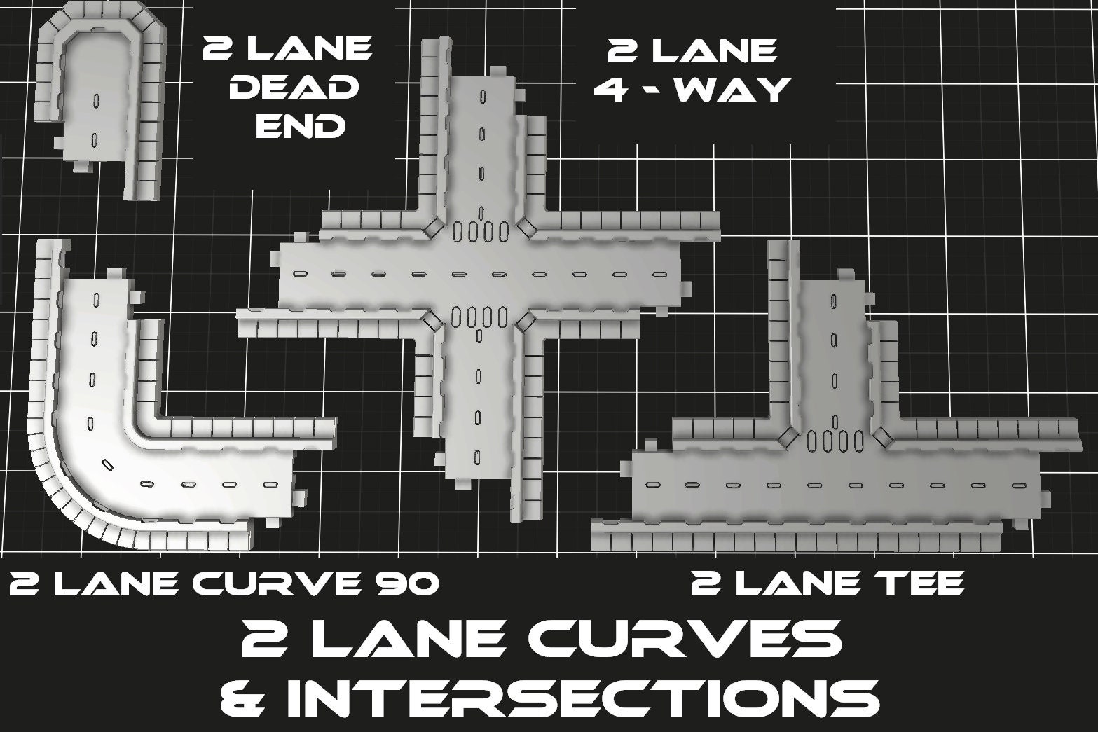 2 Lane Roads - TECHSCAPE Series - Designs by Thunderhead Studio - Etsy