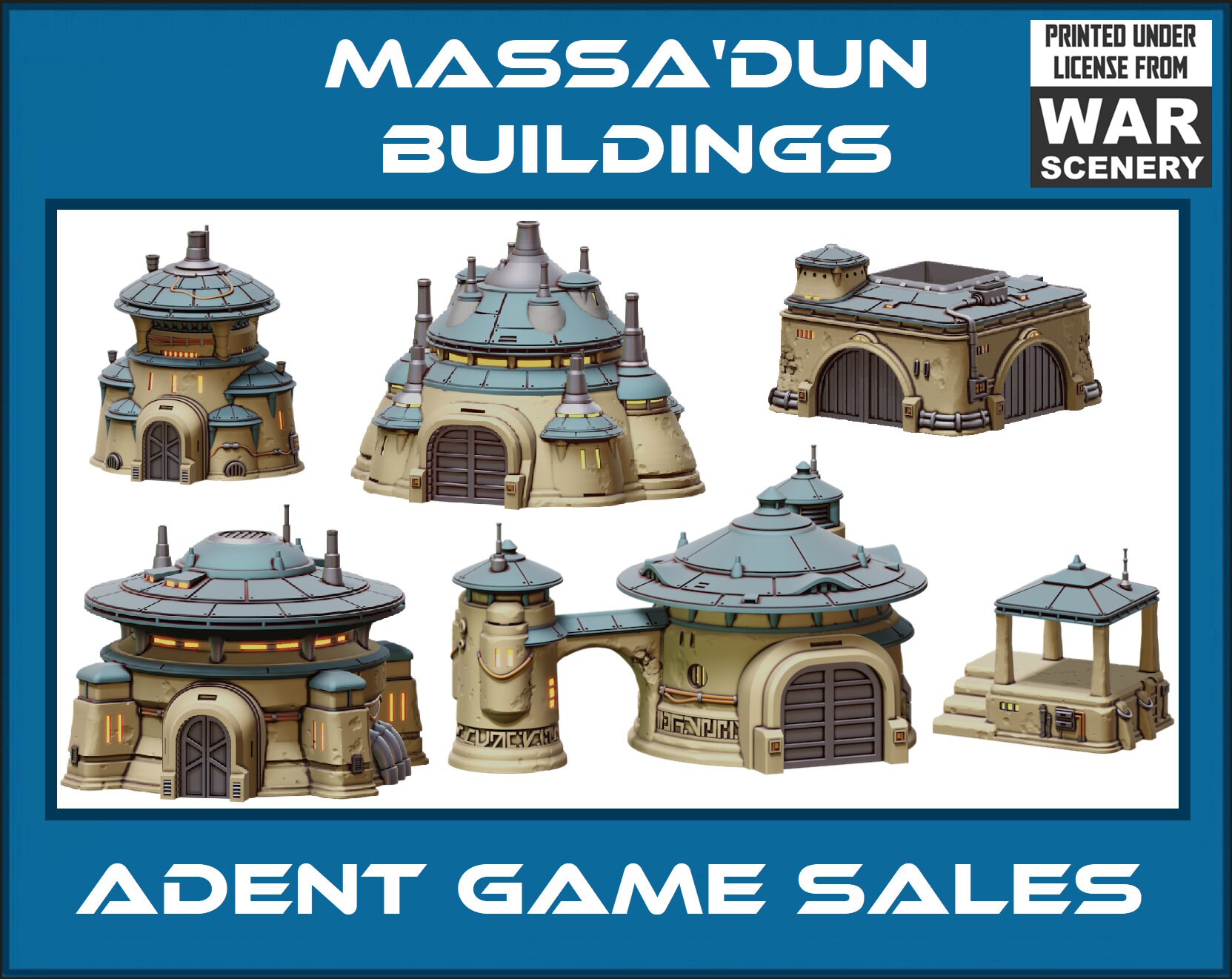 Massa'dun Buildings Printed Design by War Scenery - Etsy