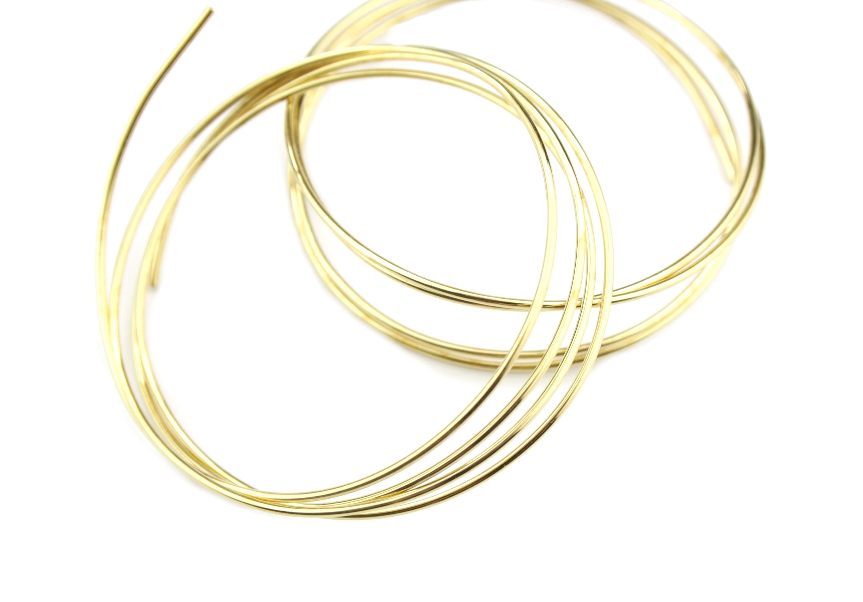Round Jewelry Wire 24 Ct Gold Plated Length 50 Cm Craft - Etsy UK
