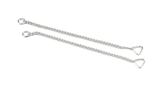 Long Thin Chain Black or White Rhodium Plated 50 Mm With | Etsy