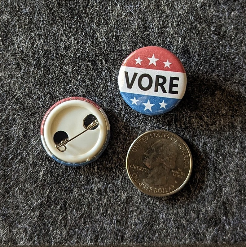 Vore Parody Vote Pin - 1" Pinback Button - Etsy