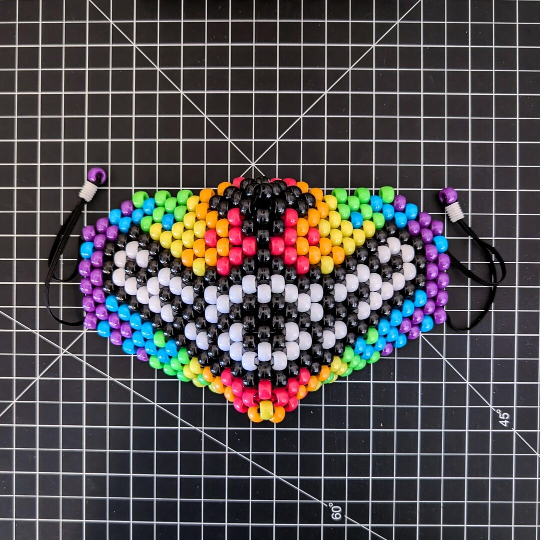 Kandi Animal Mask - Rainbow (MADE-TO-ORDER) - Etsy