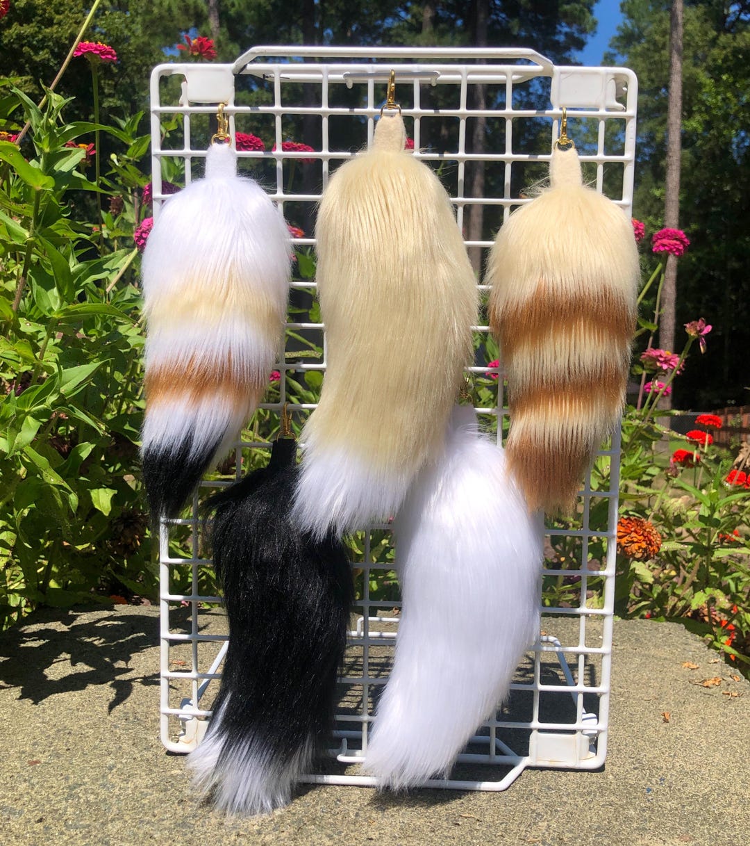 Faux Fur Tail Keychain - Etsy
