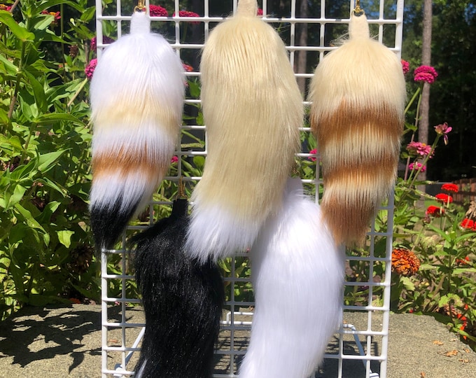 Faux Fur Tail Keychain - Etsy