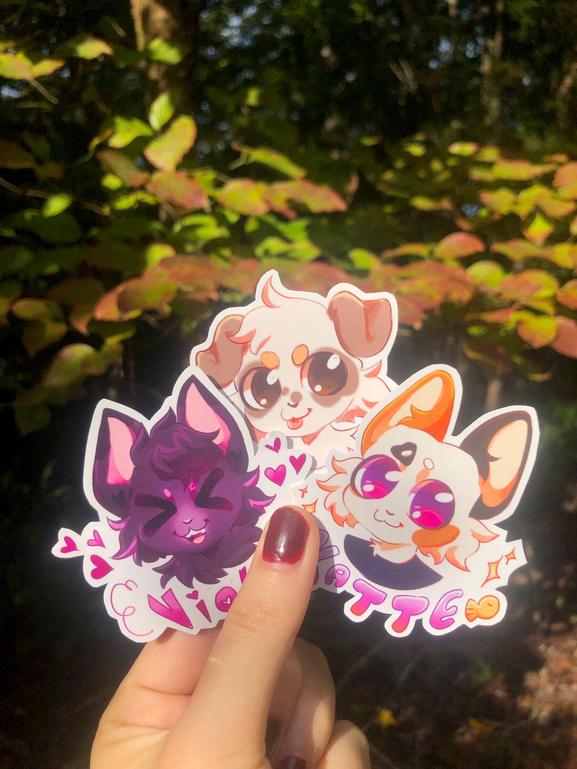 3 Custom Chibi Fursona Stickers - Etsy