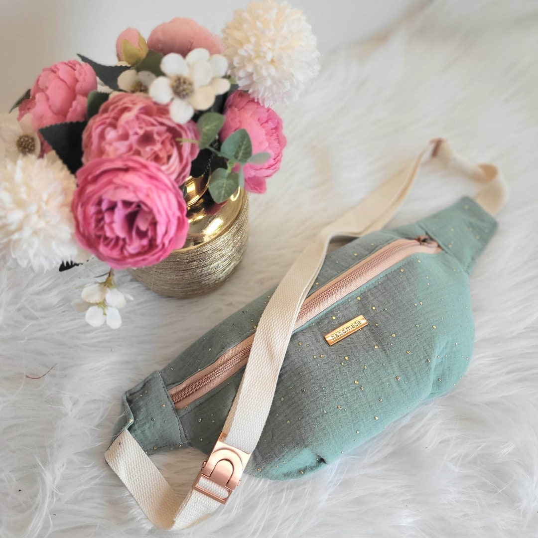 Fanny Pack 18 Colors to Choose From in Gold Polka Dot Cotton - Etsy