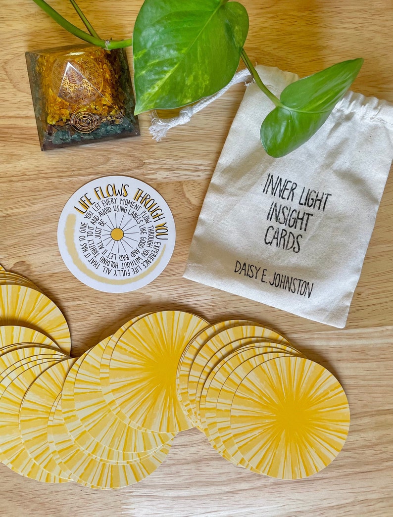 Inner Light Insight Cards Oracle Deck Mantra Meditation | Etsy