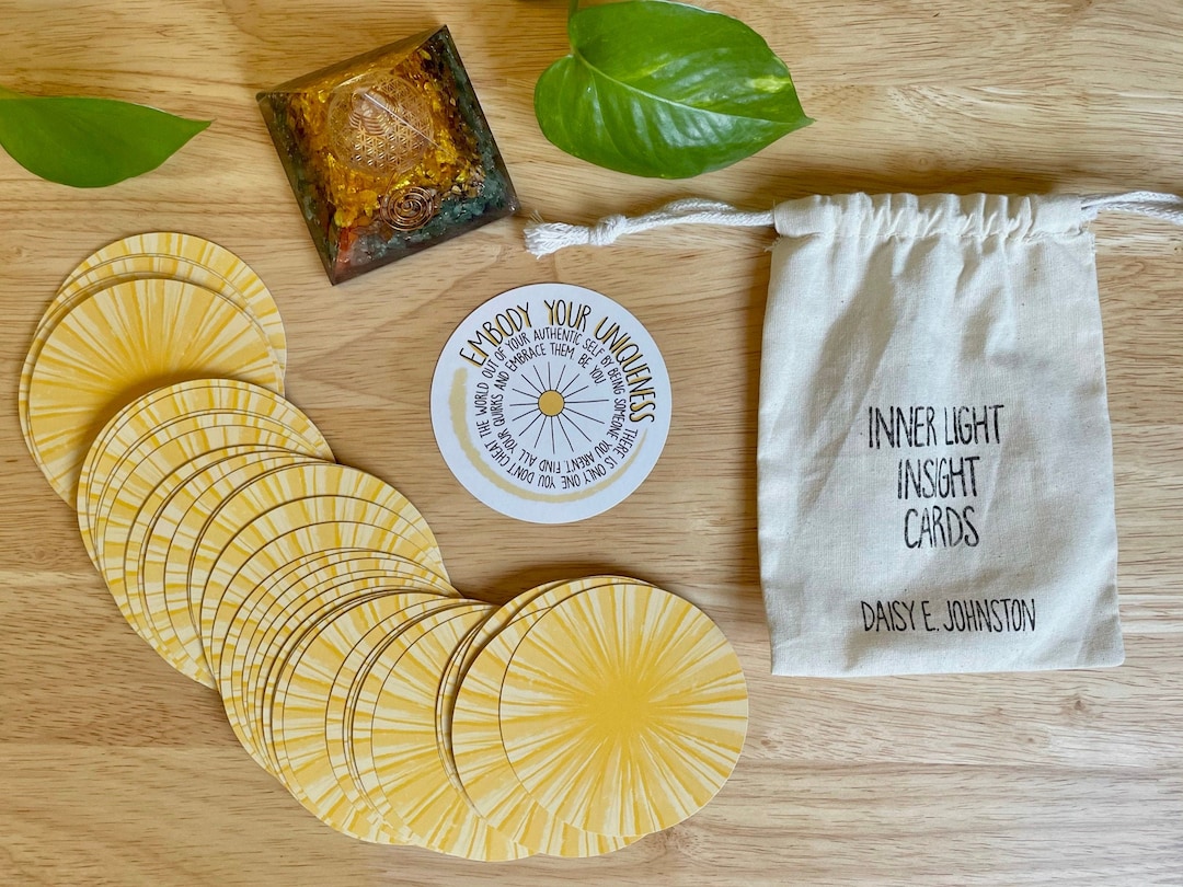 Inner Light Insight Cards Oracle Deck, Mantra Meditation Affirmation ...