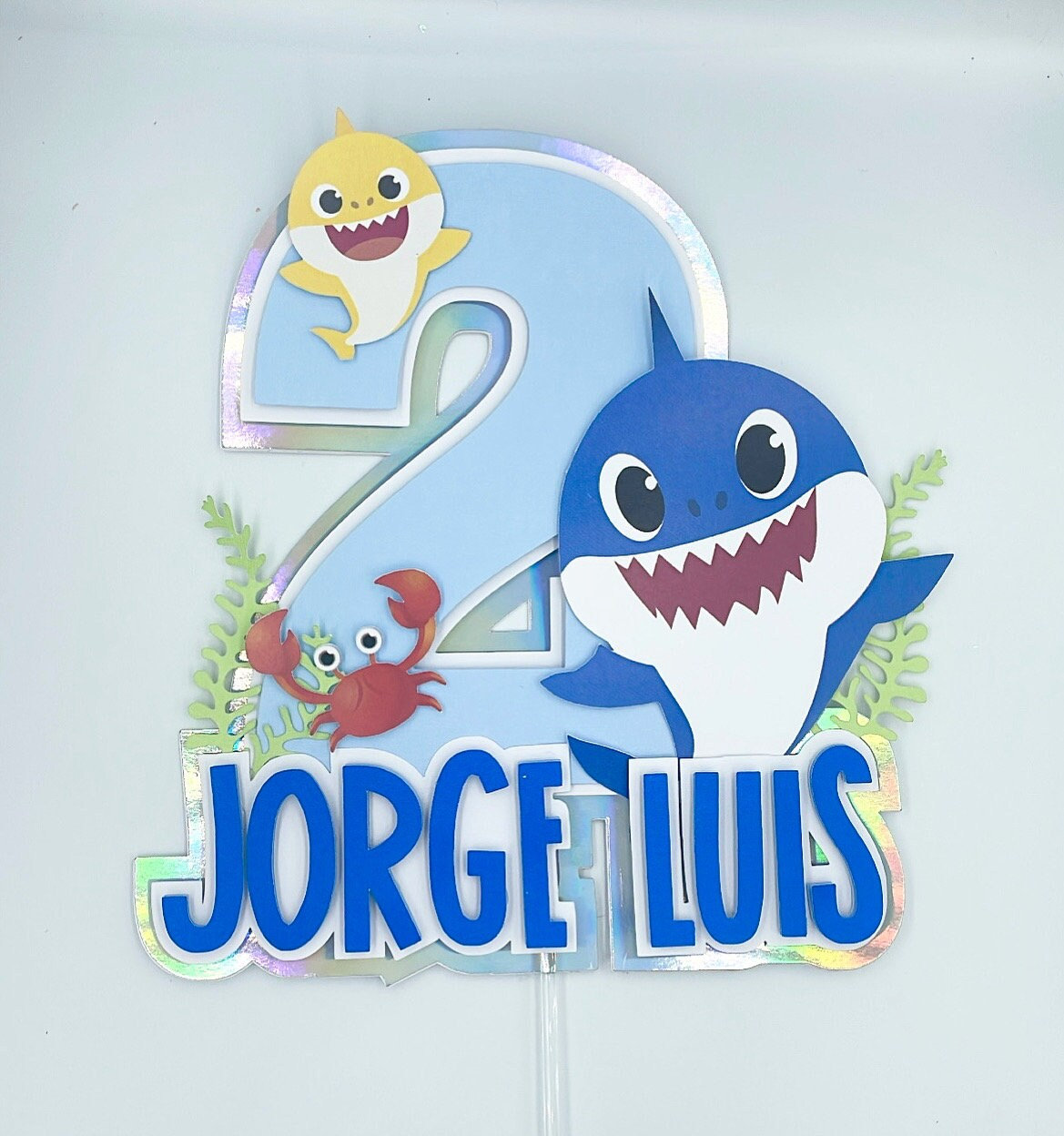 Giant Baby Shark Cake Topper - Etsy