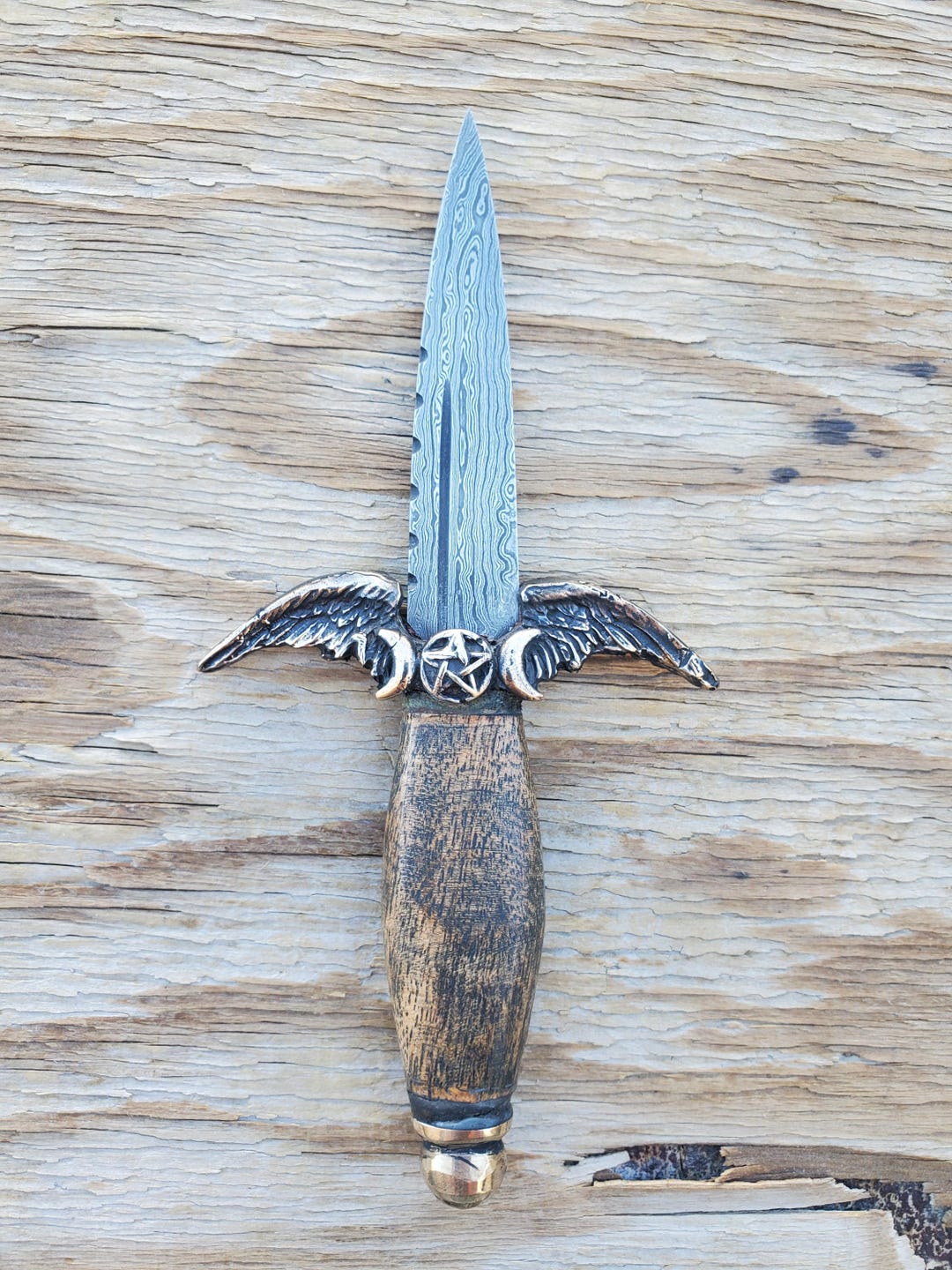 Small Damascus Blade Athame - Etsy