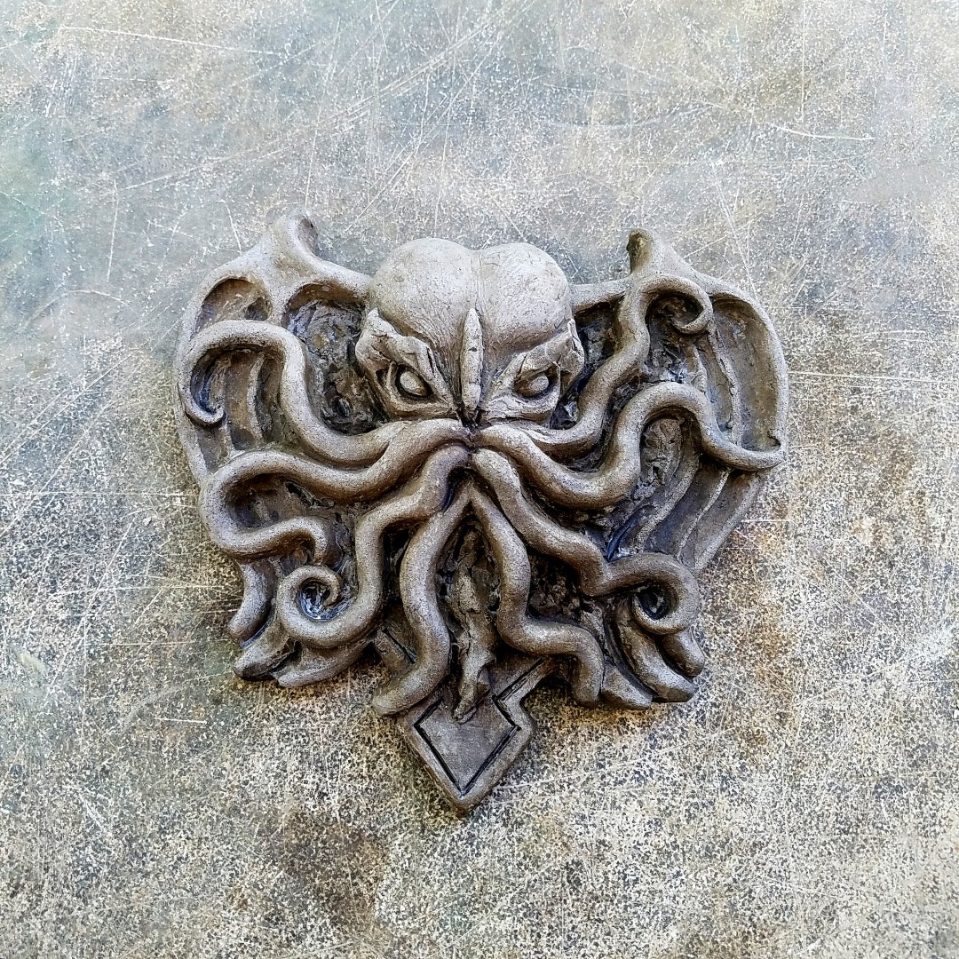 Cthulhu Concrete Wall Plaque Outdoor Safe! - Etsy