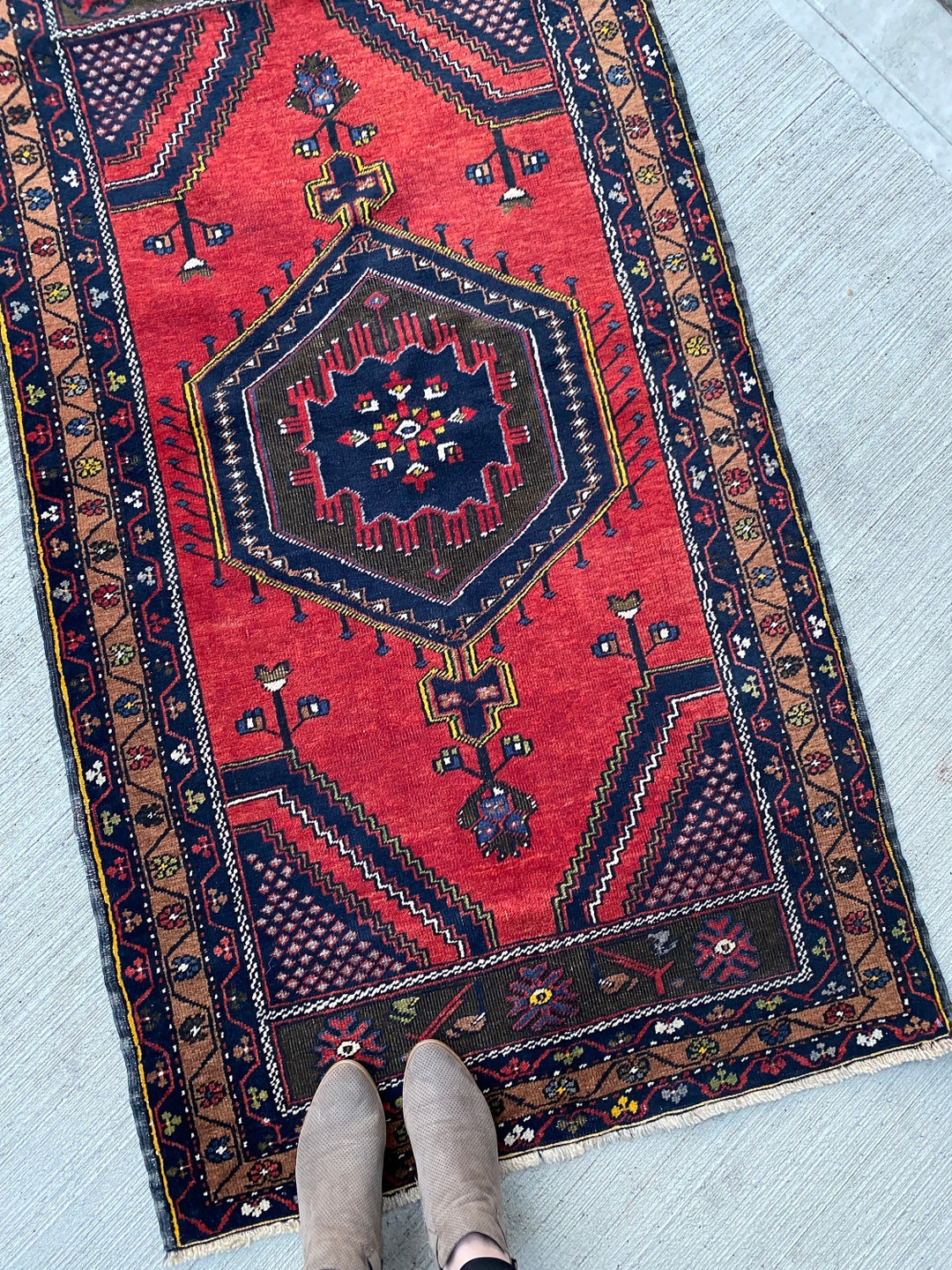 Benson- 3'2" x 6' Turkish Village Rug - Etsy Italia