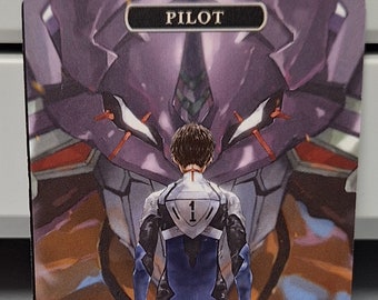 Mtg Pilot 1/1 and Mechtitan 10/10 Token Alternative Art EDH, Commander ...