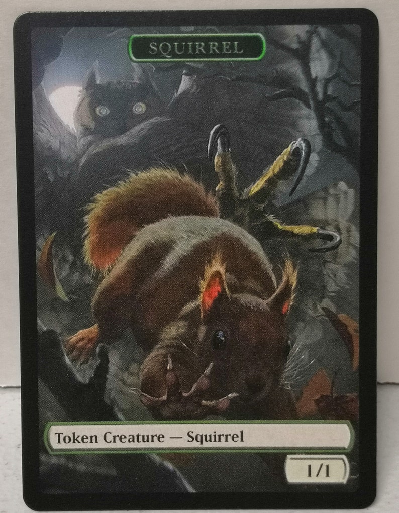 Mtg Squirrel 1/1 Double Sided Token Alternative Art EDH - Etsy