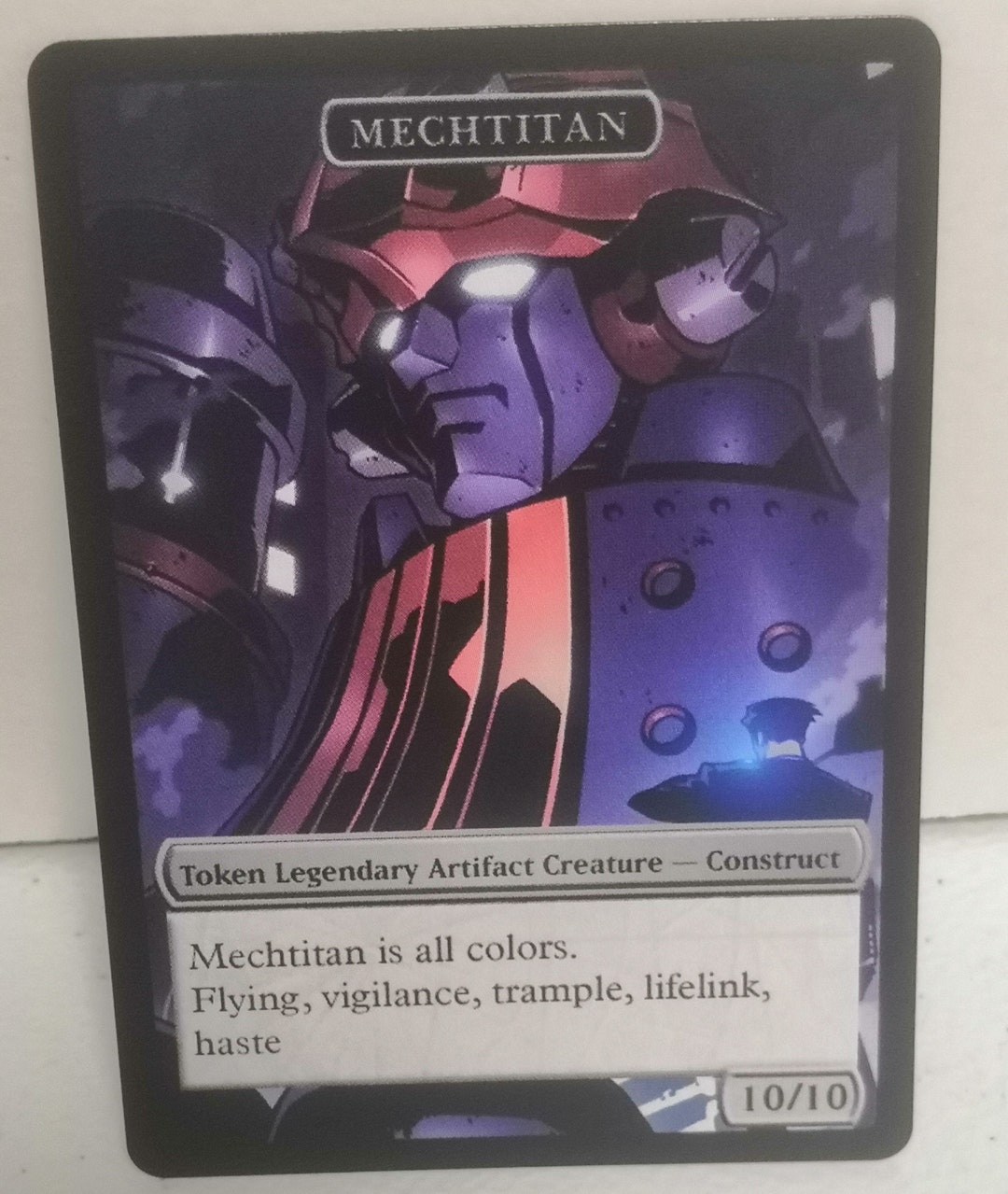 Mtg Pilot 1/1 and Mechtitan 10/10 Double Sided Token Alternative Art ...
