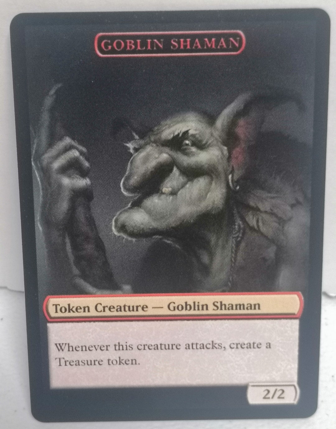 Mtg Goblin Shaman 2/2 Double Sided Token Alternative Art - Etsy