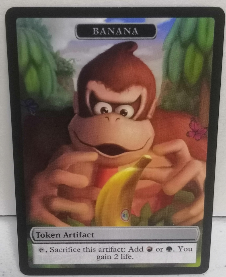 Mtg Banana Token Double Sided Alternative Art - EDH, Commander, Cube ...