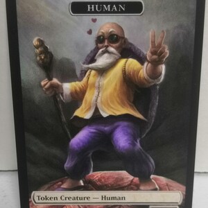 Mtg Human 1/1 Double Sided Token Alternative Art EDH - Etsy