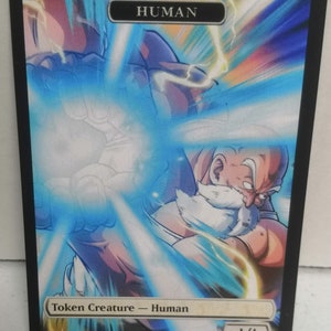 Mtg Human 1/1 Double Sided Token Alternative Art - EDH, Commander, Cube ...