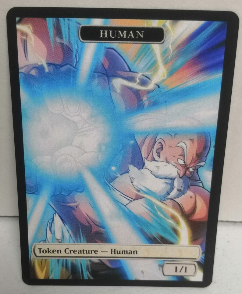 Mtg Human 1/1 Double Sided Token Alternative Art EDH - Etsy